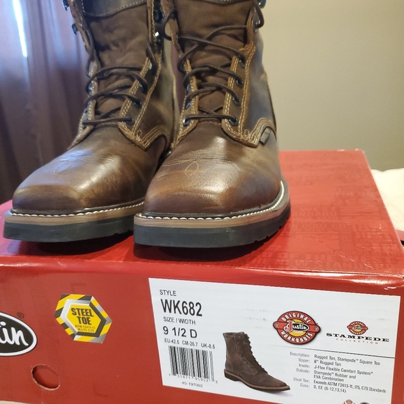 Justin Boots | Shoes | Justin Steel Toe Boots | Poshmark